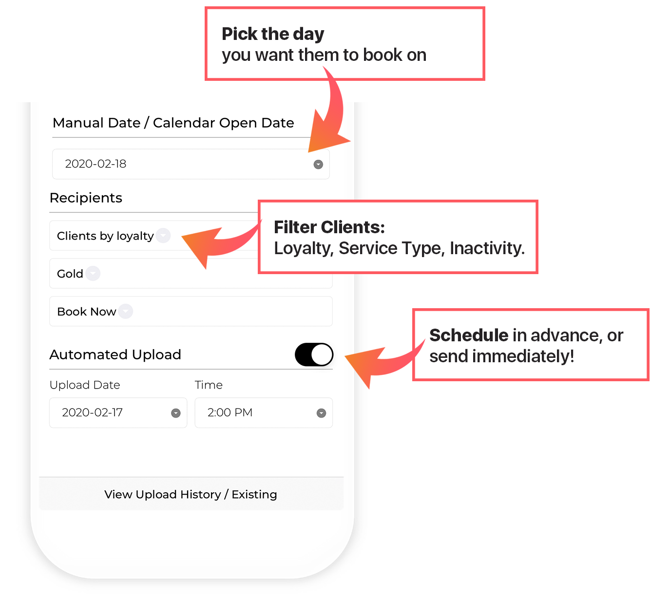 How To Send A Push Notification Send An Announcement To Your Entire Client List Cojilio Help 9319