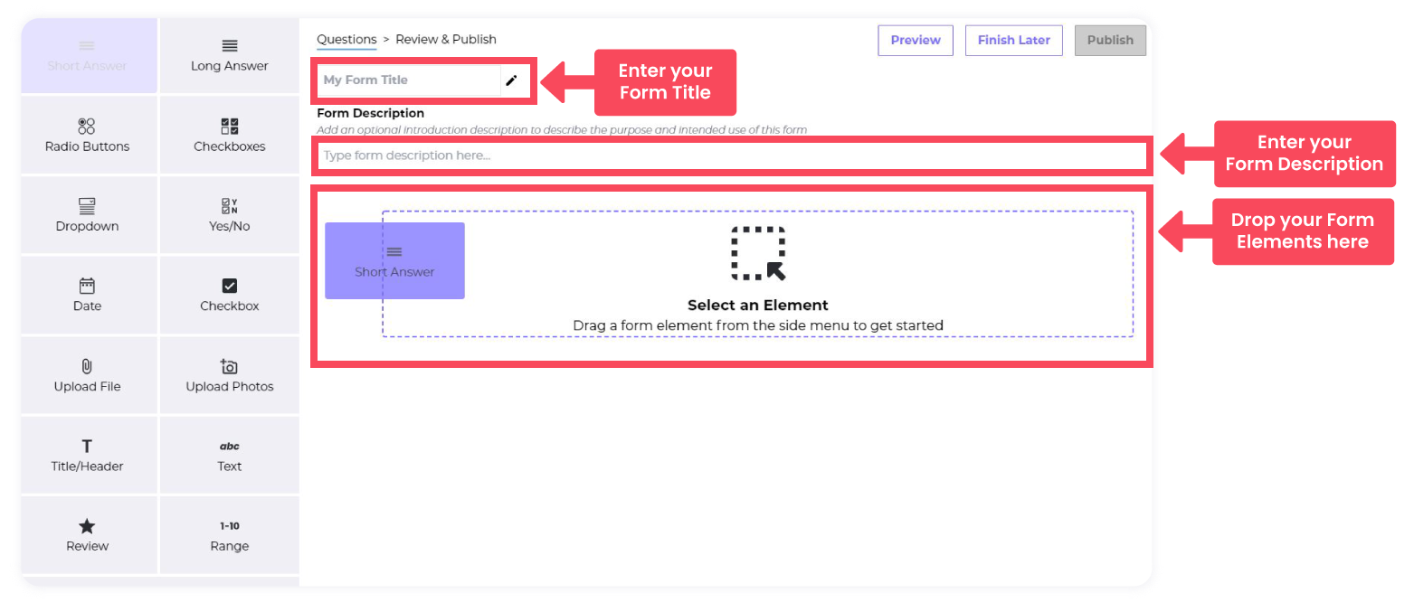 Create a Form – Cojilio Help Center