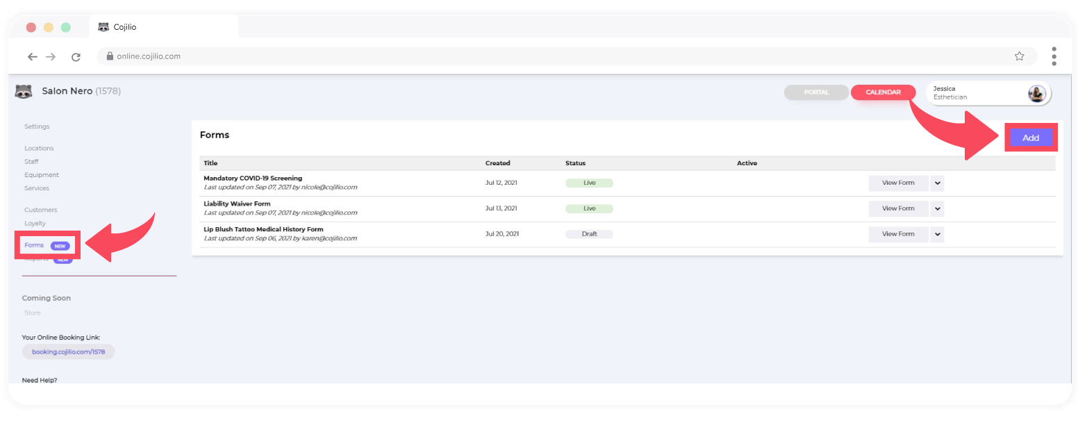 Create a Form – Cojilio Help Center