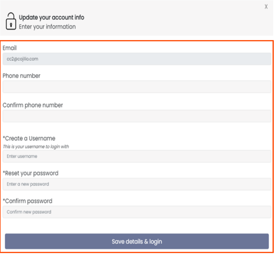 Account Recovery (for clients) – Cojilio Help Center